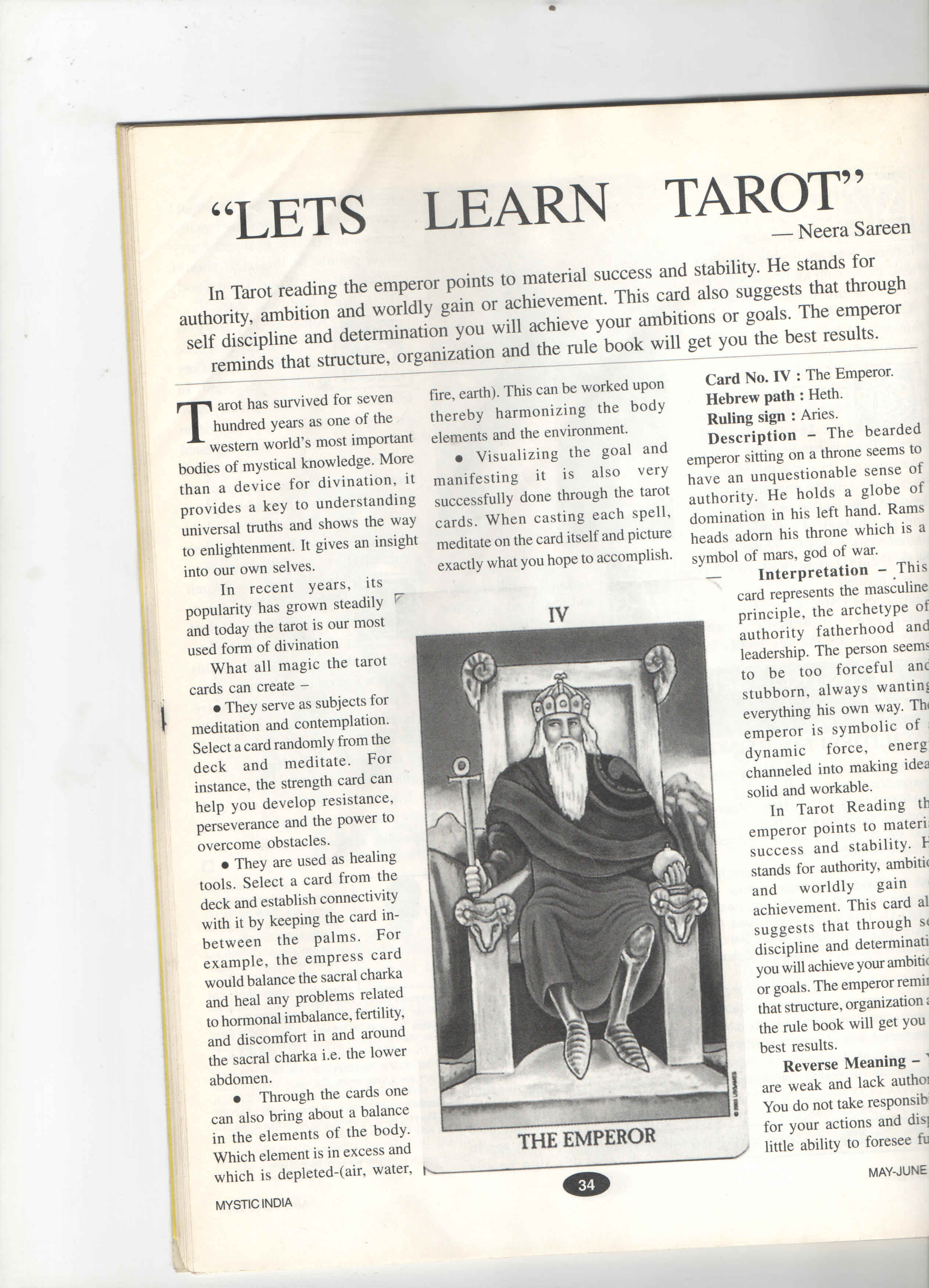 Tarot Reading – Neera Sareen: International Master in Tarot Reading ...